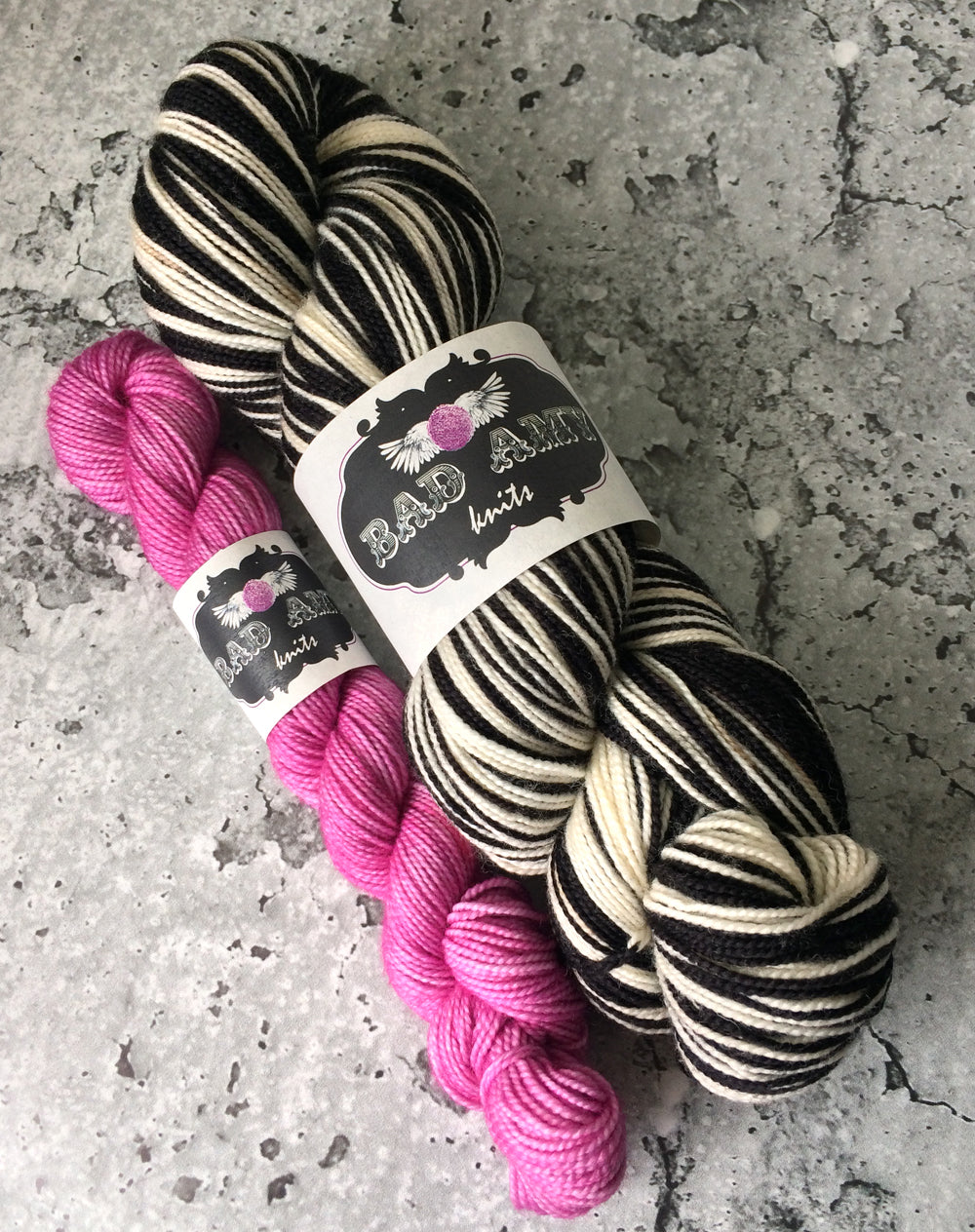 BLACKJACK | self-striping sock yarn by Bad Amy Knits
